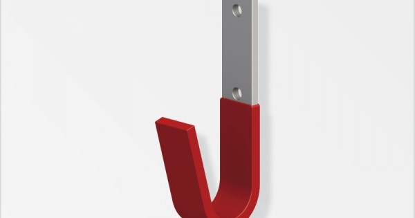 Steel Galv Hook 35 X 82mm Red ProSolve