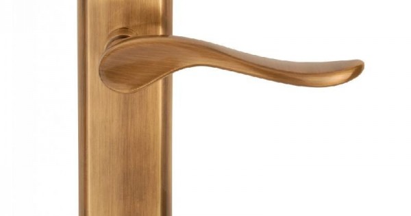 Dale Hardware - Sigma Lever Handles On Backplate - ANB Finish - Lever Latch